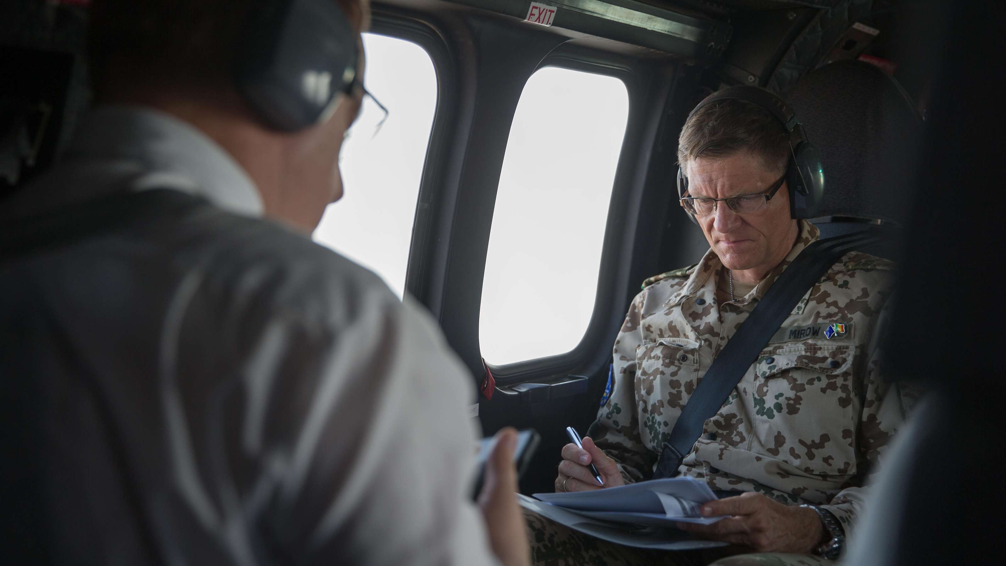 Unterwegs mit Brigadegeneral Peter Mirow